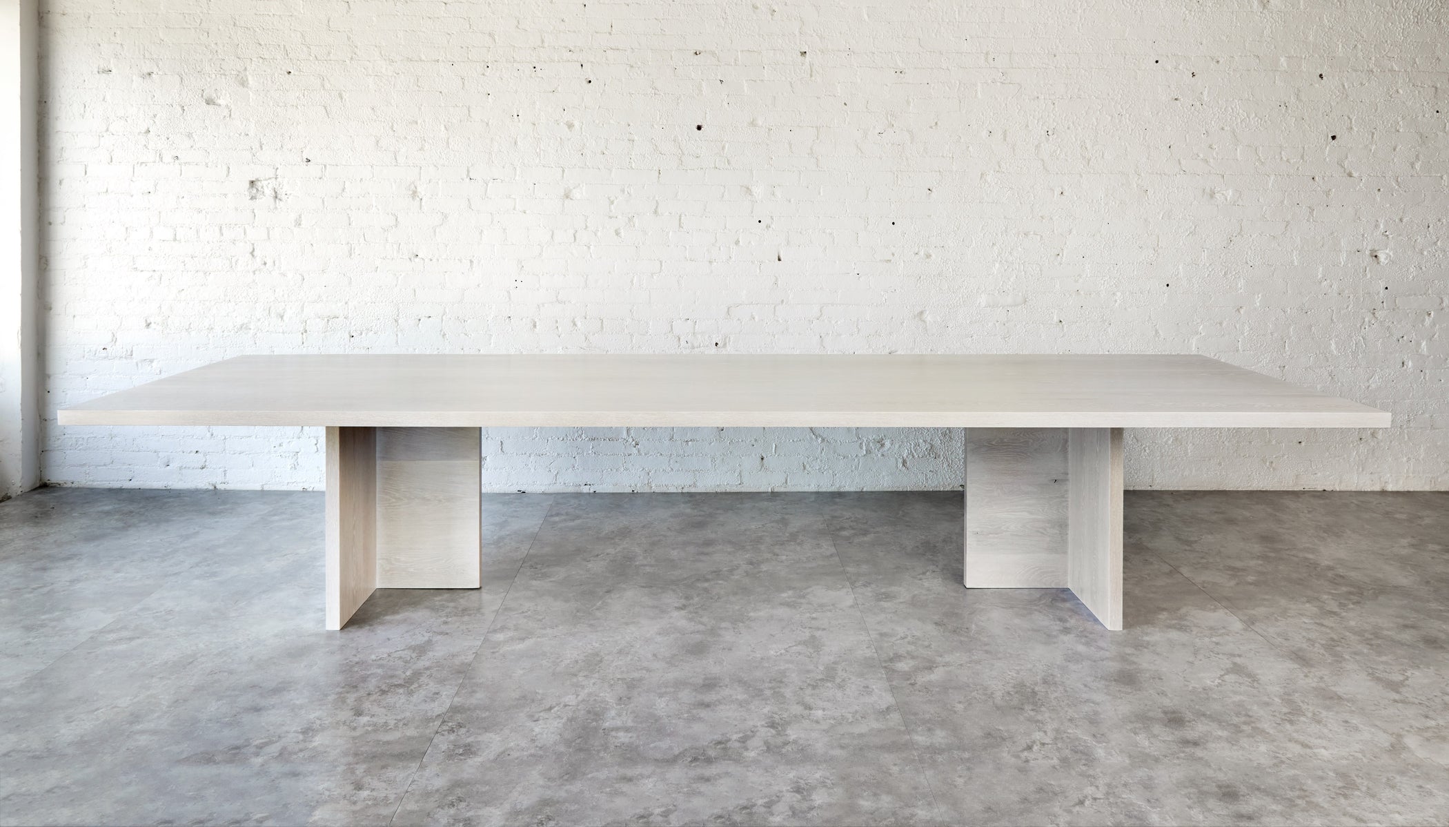 Whitewashed Oak Dining Table | Autonomous Furniture | Canada