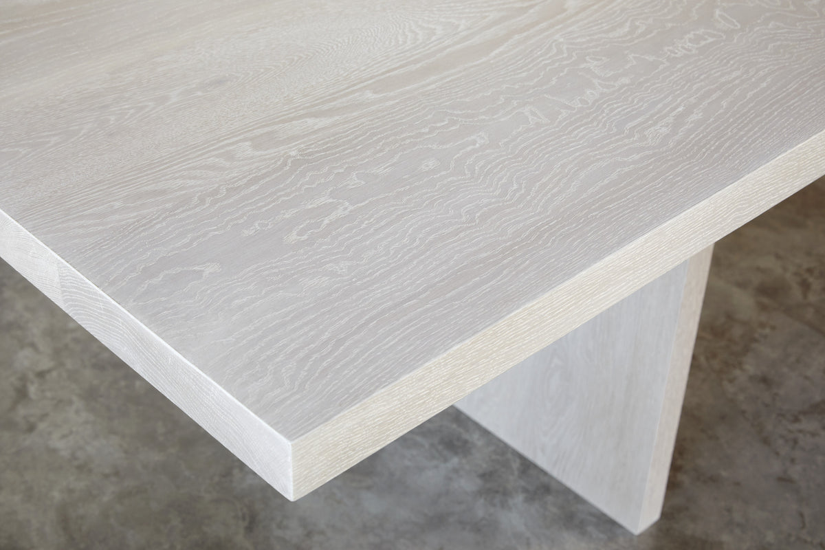 Whitewashed Oak Dining Table | Autonomous Furniture | Canada